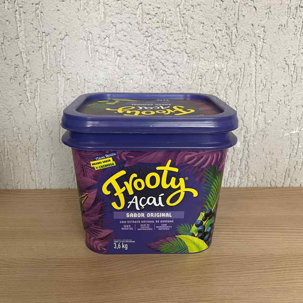 MOCKUP FROOTY AÇAÍ SABOR ORIGINAL – ARTE NOVA – 3,6KG – DHlog Soluções